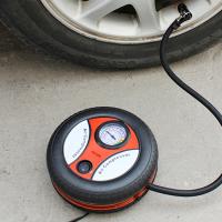 China 16*5cm Car Accessories Portable Plastic Inflator Pressure Tire Electric Air Compressors for sale