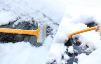 China Car Ice Scraper Gum ABS Plastic 33cm Snow Remover Brush for Windscreen Cleaning for sale
