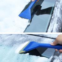 China Customized Logo 33cm Car Ice Scraper Gum Stainless Steel for Winter Driving for sale