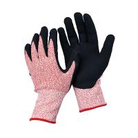 China Construction Essential N-D142 HPP Knitted with Sandy Nitrile Coated Cut Resistant Gloves for sale