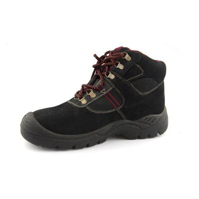China Customized Toe Cap UG-198-B Feet Protective Suede Leather Work Laced-up Safety Shoes for sale