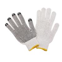 China C078D2-N T/C Double Side PVC Dotted Cotton Work Gloves for Safety Anti-Slip Function for sale
