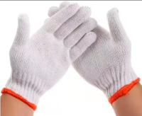China Construction Must-Have White Cotton Knitted Gloves for Mechanics Durable and Comfortable for sale