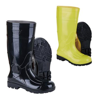 China Adult PVC Midsole RB116 Industrial Rain Boots with Steel Toe and Puncture Resistance for sale