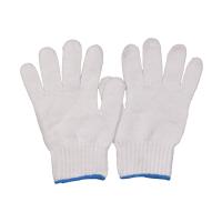 China Anti-slip White Cotton Knitted Hand Glove for Industry 30-60g/Pairs Safety Work Gloves for sale