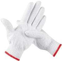 China Anti-slip White Cotton Knitted Hand Glove for Industry 30-60g/Pairs Safety Work Gloves for sale