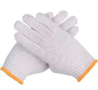 China Anti-slip White Cotton Knitted Hand Glove for Industry 30-60g/Pairs Safety Work Gloves for sale