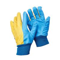 China Colorful Flower Design Cotton Gardening Gloves for Anti-slip Function and 8-12 Size for sale