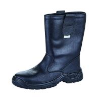 China Steel Toe UF-151 Safety Boots Made of Buffalo Leather for Protection and Comfort for sale