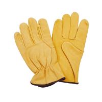 China LC10021 A Grade Safety Soft Goatskin Leather Driver Construction Working Gloves for Men for sale