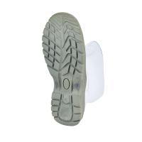 China Round Toe PU Safety Work Boots with Split Leather Upper Material and Steel Toe for sale