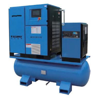 China 0.9M3/Min Integrated Air Compressor For Laser Cutting 15 Hp Rotary Screw Air Compressor With Dryer for sale