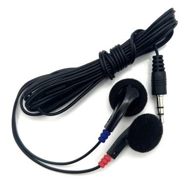 China Onboard Aviation Headset Headphone Single Pin/Double Pin Disposable Earbuds for In-Flight Entertainment for sale