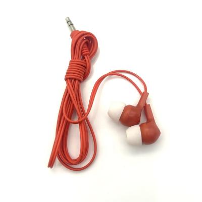 China Customization 3.5mm Wired Airline Headsets In-ear Headphones for Mp3 Mp4 Colorful Disposable Earphone for sale
