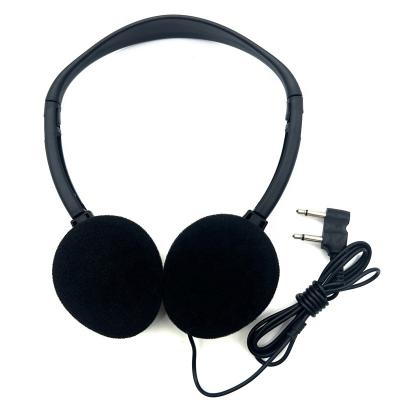 China Dual PIN Airline Earphones Customize Disposable Aviation Earphones with Sound for sale