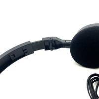 China Aviation Headset Model HT-857 Wired Headset Reusable Headphones Airline Earphones with 30mm Speaker and Single PIN Plug for sale