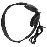 China Aviation Headset Model HT-857 Wired Headset Reusable Headphones Airline Earphones with 30mm Speaker and Single PIN Plug for sale