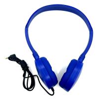 China 30mm Speaker Customize Logo Airline Headband Headphones Noise Cancelling Disposable Earbuds Over-head Wired Headphone for sale