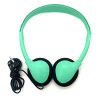 China 90 Degree Rotating Headband Headphones Reusable Airline Headset 3.5mm Custom Headphones Codecs None Ear cover ABS for sale