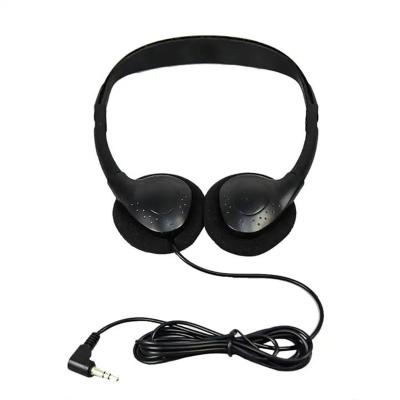China 104±10%DB Sensitivity Customized Length Headband Headphones Wired Airline Earphones Reusable Material Length Customized Best for sale