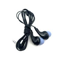 China Directly Sale One Time Earphone OEM Color Bus Airline Tour Guide Earphone Best Disposable Earphone PVC Cable Wired for sale