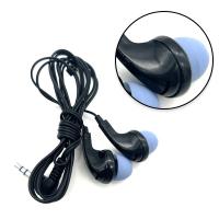 China Directly Sale One Time Earphone OEM Color Bus Airline Tour Guide Earphone Best Disposable Earphone PVC Cable Wired for sale