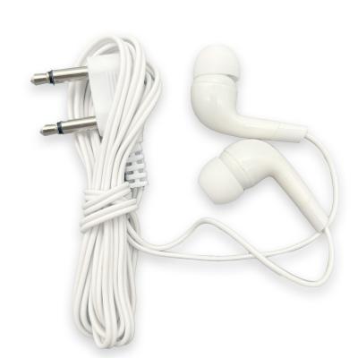 China Budget-Friendly Wired Headset Headphones Airline Eco-Friendly 3.5mm Headset with 1.2m Cord Length for sale