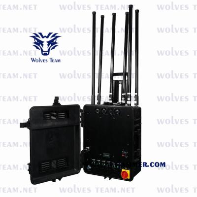 China 800m Cellular Cell Phone Signal Jammer Multi Bands 10 Channels For WiFi UHF VHF 3G  4G 5G for sale