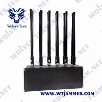 China GSM PCS DCS CDMA 3G 4G 5G Cell Phone Signal Jammer High Power Built In Battery for sale