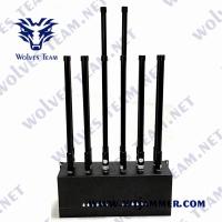 China GSM PCS DCS CDMA 3G 4G 5G Cell Phone Signal Jammer High Power Built In Battery for sale