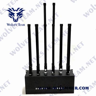 China GSM PCS DCS CDMA 3G 4G 5G Cell Phone Signal Jammer High Power Built In Battery for sale