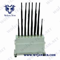 China Desktop 16 Bands Cell Phone Jammer Operating Temp -20℃ To 50℃ Mobile Phone Signal Jammer GSM 3G 4G 5G Signal Jammer for sale
