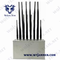 China Desktop 16 Bands Cell Phone Jammer Operating Temp -20℃ To 50℃ Mobile Phone Signal Jammer GSM 3G 4G 5G Signal Jammer for sale