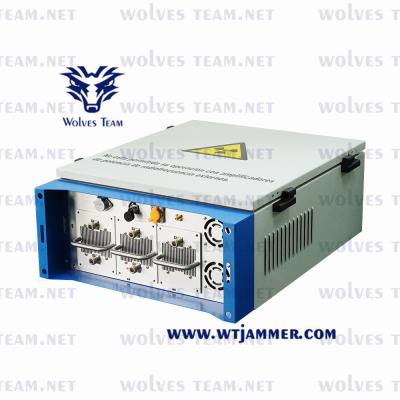 China GSM CDMA PCS DCS Cell Signal Scrambler 3G 4G 5G Signal Jammer 300W Aluminum Alloy Housing for sale