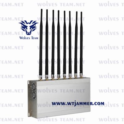 China Adjustable Cell Phone Signal Blocker 24 Hours Continuous Operate Time 3G 4GLTE 4GWimax 5G Jammer for sale
