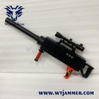 China 2000 Meters Anti Uav Drone Jammer WIFI2.4 / 5.8G Handheld Gun Shape for sale