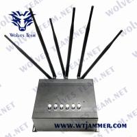 China 6 Bands Adjustable All Cell Phone Signal Jammer Customized GSM PCS 3G 4G for sale