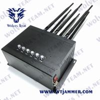China 6 Bands Adjustable All Cell Phone Signal Jammer Customized GSM PCS 3G 4G for sale