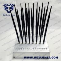 China High Power Adjustable All Cell Phone Signal Jammer 42W WIFI VHF UHF GPS 3G 4G 5G for sale
