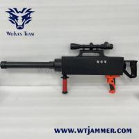 China GPS WIFI 2.4G 5.2G 5.8G Anti Drone Jammers Gun Shape 4000 Meters for sale
