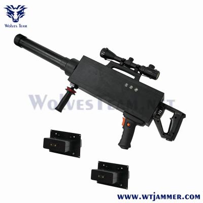 China Handheld 4000m GPS Anti Jamming Security Defense Gun Type Drone Jammer for sale