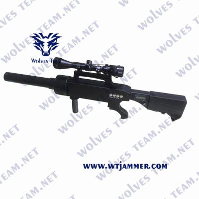 China Portable Anti Drone Jammer Gun Shape WIFI2.4G/5.8G GPS UAV Signal Jammer 2500 Meters for sale