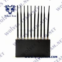 China 10 Bands Indoor Cellular Signal Jammer 2g Gsm 3g 4g 5g Lte 50 Meters for sale