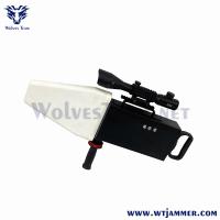 China 120w Drone Signal Jammers Handheld Gun Style 2500 Meters Built In Antenna for sale