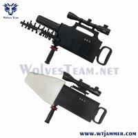 China 120w Drone Signal Jammers Handheld Gun Style 2500 Meters Built In Antenna for sale