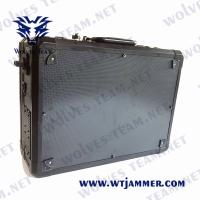 China Suitcase Portable Anti UAV Drone Jammer WIFI2.4G/5.8G GPS 315MHz Signal Jammer  4000 Meters for sale