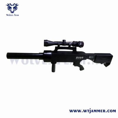 China 1200 Meters Handheld Type 4 Bands GPS WiFi2.4G WiFi5.8g Drone Signal Jammer for sale