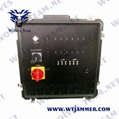 China IED Bomb 22 bands high power GSM 5G UHF VHF RF Signal Jammer Mounted on Car for sale