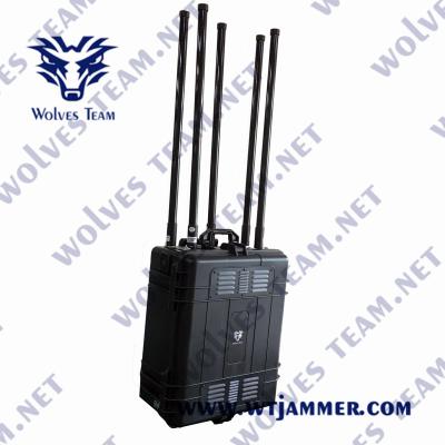 China Software control Bomb IED Military Wireless signal Jammer Shockproof Waterproof Outdoor use  1000 meters for sale