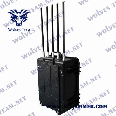 China Military Army 10 Bands  Drone Jammer Anti Uav Jammer up to 5000 meters for sale